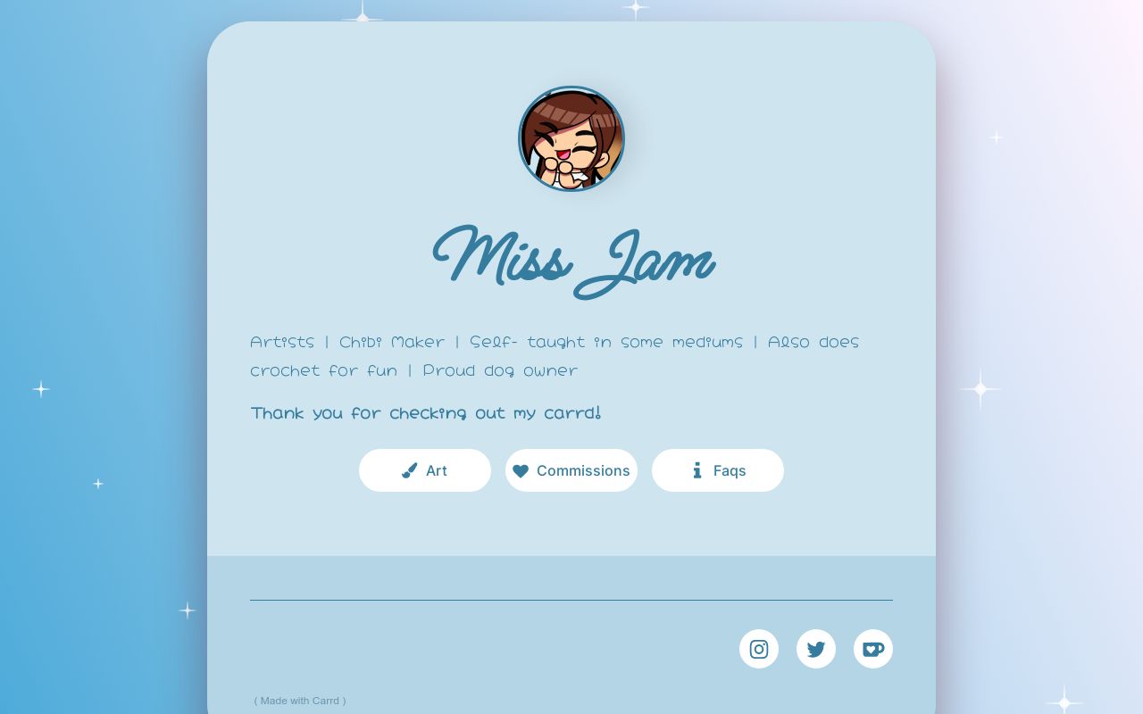 Miss Jam's Carrd